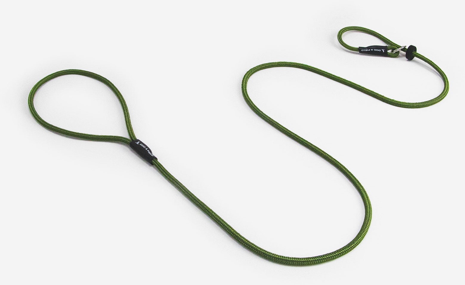Dog & Field Signature Slip Lead - 5mm x 120cm - Olive Green ...